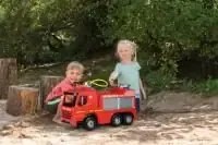 Lena Mercedes hasičské auto Arocs červená / od 3 let