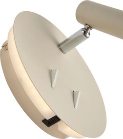 Moderní nástěnná lampa béžová včetně LED s USB-C - Croft