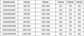 Mexen Velar, sprchový kout s posuvnými dveřmi 150(dveře) x 100(stěna) cm, 8mm čiré sklo, černá matná, 871-150-100-01-70