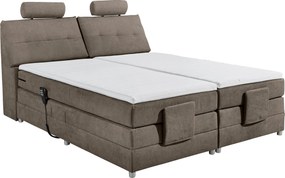 XXXLutz POSTEL BOXSPRING, 180/200 cm, hnědá MID.YOU - Manželské postele - 002220021905