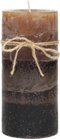 Svíčka Silvia 14cm dark brown