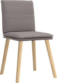 Jídelní židle 4 ks taupe textil 3315361