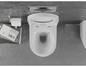 Mexen Lena WC mísa Rimless s pomalu padající deskou tvrdá, duroplast, Bílá - 30220200