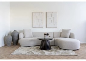 House Nordic Rohová pohovka KINGSTON béžová s lenoškou vpravo 256 cm