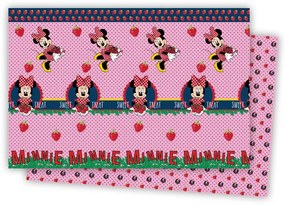 JERRY FABRICS Prošívaná deka Minnie jahody polyester 180/260 cm