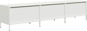 TV skříňka bílá 202 x 39 x 43,5 cm ocel válcovaná za studena 3307160