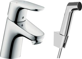 Hansgrohe Focus E2, Sada pákové baterie 70 s bidetovou sprškou a sprchovou hadicí, chromová, 31926000