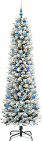 Umělý vánoční stromeček Bílá 210 cm PVC, kov a plast 3396124