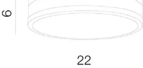 LED stropní svítidlo Kari 22