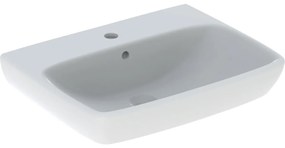 Geberit Selnova Square - Umyvadlo 650x480 mm, s přepadem, otvor pro baterii, bílá 500.299.01.5