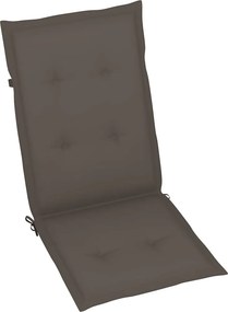 Skládací polohovací křesla 4 ks s polštáři z masivního akáciového dřeva 3065355