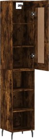 Skříň highboard kouřový dub 34,5 x 34 x 180 cm kompozitní dřevo 3200342