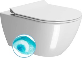 Sapho GSI Pura - Závěsné WC, splachování Swirlflush, Extraglaze, bílá 881511