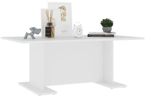 Konferenční stolek bílý 103,5 x 60 x 40 cm dřevotříska - Default Title