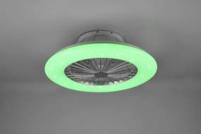 Trio R62522987 LED stropní svítidlo s ventilátorem Stralsund 1x30+9W | 2200lm | 3000 - 6500K | RGB