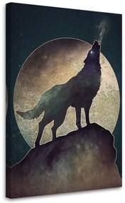 Gario Obraz na plátně Hvězdný vlk - Patryk Andrzejewski Rozměry: 40 x 60 cm