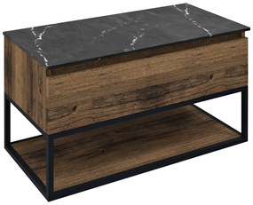 Sapho SKARA umyvadlová skříňka 90 x 50 x 45 cm černá mat/dub collingwood CG006-1919