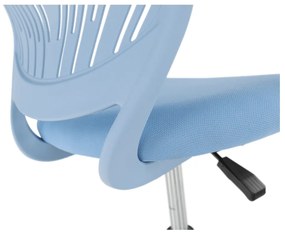 Dětská židle PIXIE - kov, polyester, modrá / chrom