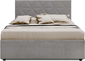 Postel Fro Caro 160x200 s roštem, úložným prostorem Mono 246, šedá