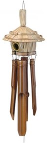 Bambusový zvonkohra Exotik s budkou 90 cm