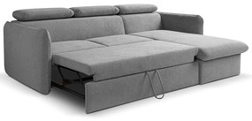 Malá sedací souprava SLIM | 235x179 cm | PRAVÁ | 11 béžovošedá | rozkládací + úložný prostor