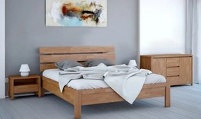 Lucatec Dřevěná postel Santé 45 200x140 Jádrový buk