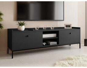 TV stolek/skřínka Tuzzirt 2K, Barva dřeva: černá