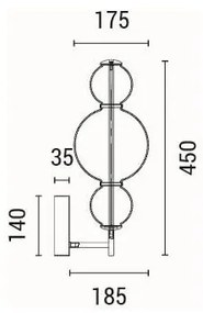 LED Nástěnné svítidlo BLOSSOM LED/12,6W/230V 3000K