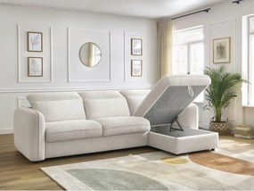 Bílá rohová pohovka Achille – Bobochic Paris
