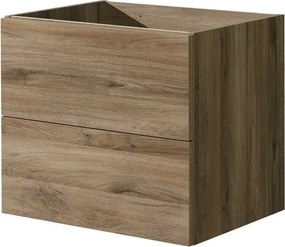 Mereo Mereo, Aira, koupelnová skříňka 61 cm, bílá, dub, šedá, CN740S