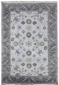 Hans Home | Ručně vázaný kusový koberec Diamond DC-USHAK silver/black - 245x305
