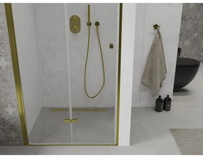 Mexen Lima skládací sprchové dveře 90 cm, Průhledné, Zlatá - 856-090-000-50-00