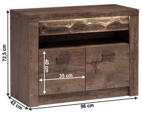 Kondela Komoda, jasan tmavý, INFINITY I-10