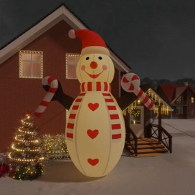 Vánoční nafukovací sněhulák s LED diodami 630 cm - Default Title