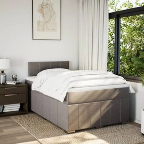 Box spring postel s matrací taupe 120x190 cm textil 3289311