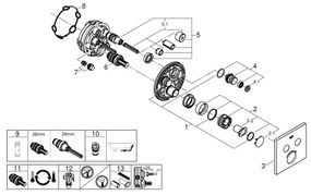 GROHE 29124000 - Termostat GROHTHERM SMARTCONTROL lesklý chrom
