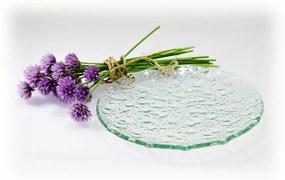 BDK-GLASS Kulaté skleněné talíře NATURE MOON Průměr: 21cm