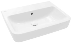 Villeroy & Boch O.novo - Umyvadlo 60x46 cm, s přepadem, bez otvoru pro baterii, AntiBac, CeramicPlus, alpská bílá 4A4162T2