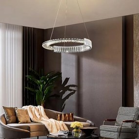 Toolight Toolight, LED křišťálové osvětlení 60cm, APP1529-CP60, chromová, OSW-06401