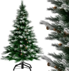 Umělý Vánoční stromek 180cm PVC sníh-vzhled s kovový stojan