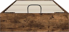 Ottoman postel Uzený Dub 203 x 90 x 25 cm Dřevěný materiál 3409257