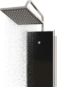 Sprchový panel skleněný 18 x 45,5 x 130 cm černý 151418
