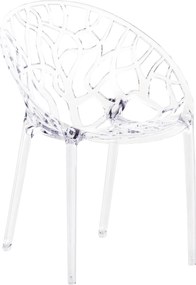 Stohovatelná židle CRYSTAL – transparentní