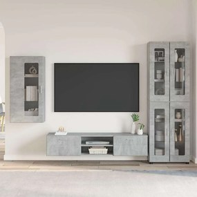 Sestava TV skříněk FLORIN 3 ks Betonově šedá Kompozitní dřevo 3397947