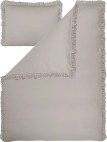 Livarno® Ložní povlečení z mikrovláknitého saténu, 140 x 200 cm, 70 x 90 cm (šedá)