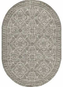 Kusový koberec OVÁL Flat 21193 ivory/silver/grey Varianta: Ovál 120x170 cm