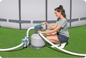 Bestway 58486 bazénové pískové čerpadlo s 11355 l/h a filtračními koulemi pro účinné čištění vody