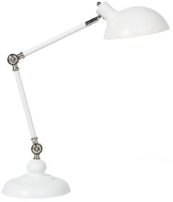Moderní bílá stolní lampa pro čtení nebo psaní MERAMEC  Beliani