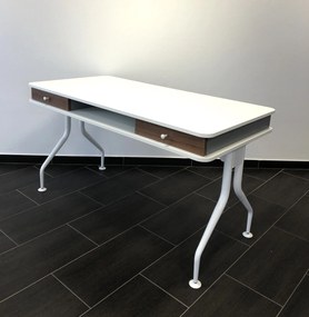 NO+BL Stůl H-Line ST140ZP Dekor stolové desky: bílá, Barva podnože: bílá