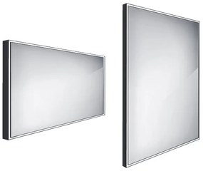 Nimco Černé LED zrcadlo 1200x700